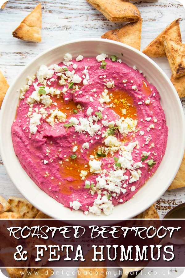 Roasted Beetroot Hummus with Feta | Don’t Go Bacon My Heart