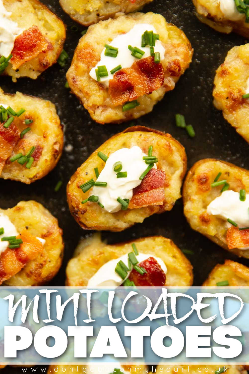 Mini Twice Baked Potatoes with Bacon | Don't Go Bacon My Heart
