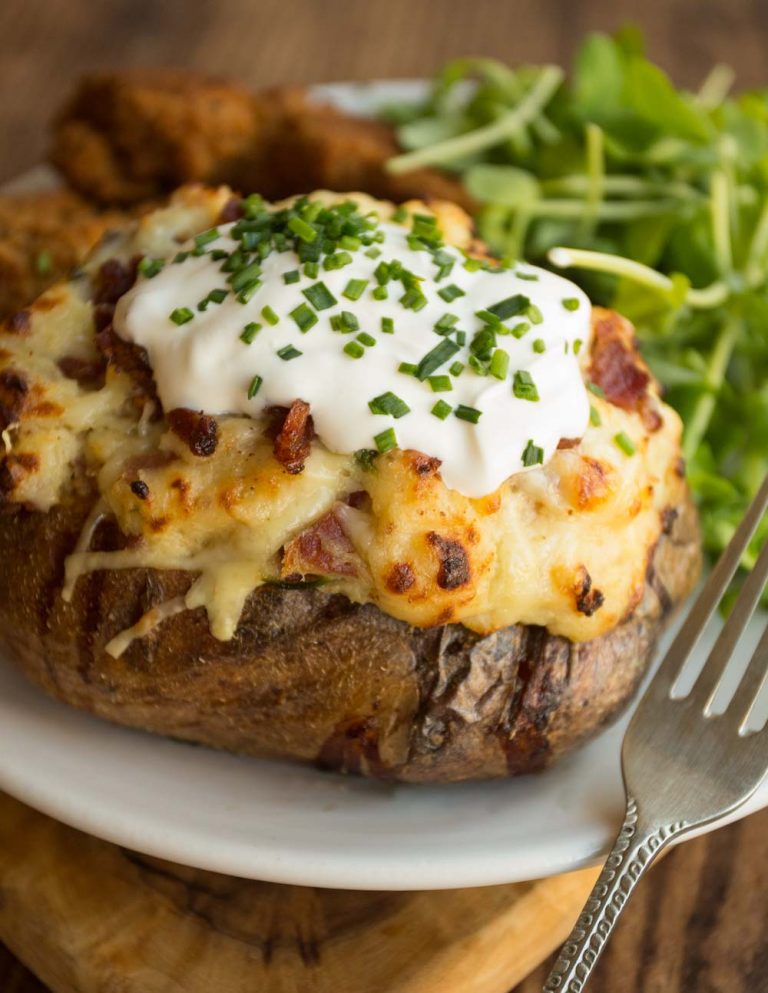 Jalapeño Popper Loaded Potatoes | Don't Go Bacon My Heart