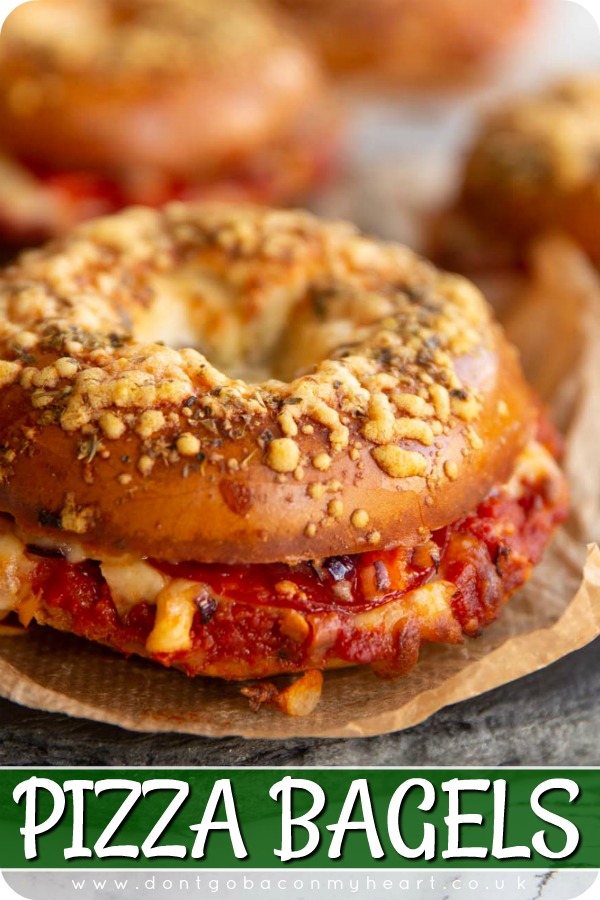 Epic Pizza Bagels | Don't Go Bacon My Heart