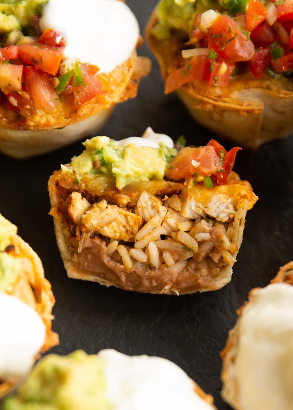 Mini Burrito Tortilla Cups | Don't Go Bacon My Heart