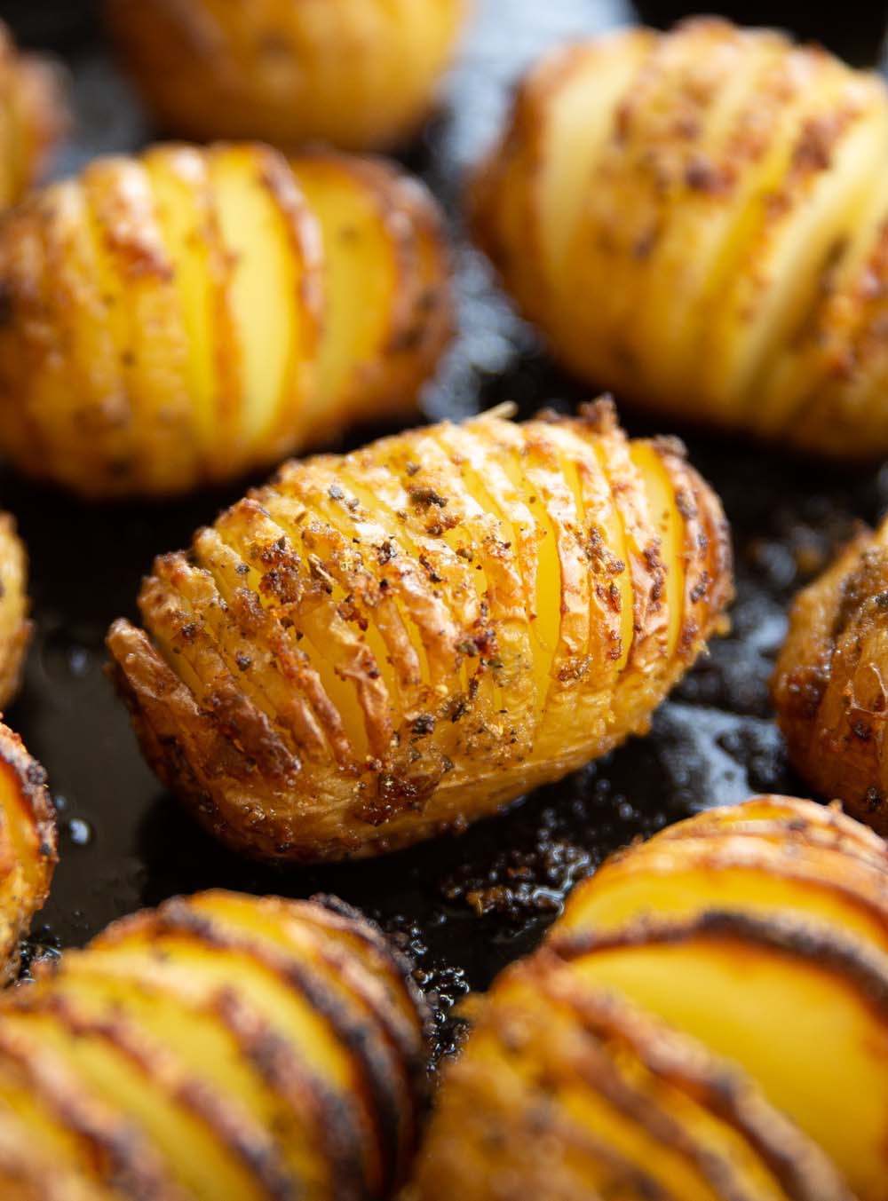 Mini Hasselback Potatoes | Don't Go Bacon My Heart