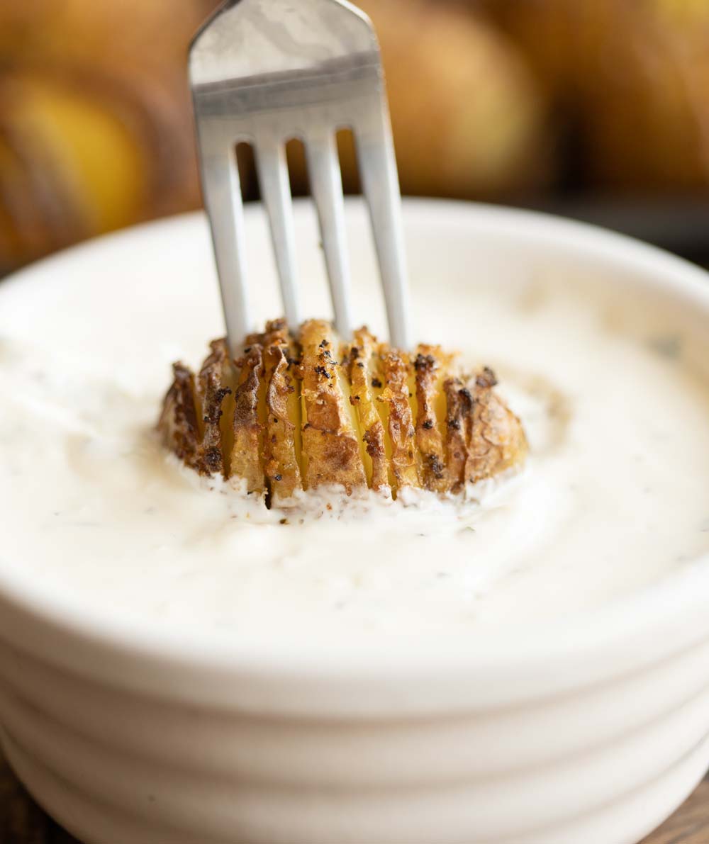 Mini Hasselback Potatoes | Don't Go Bacon My Heart