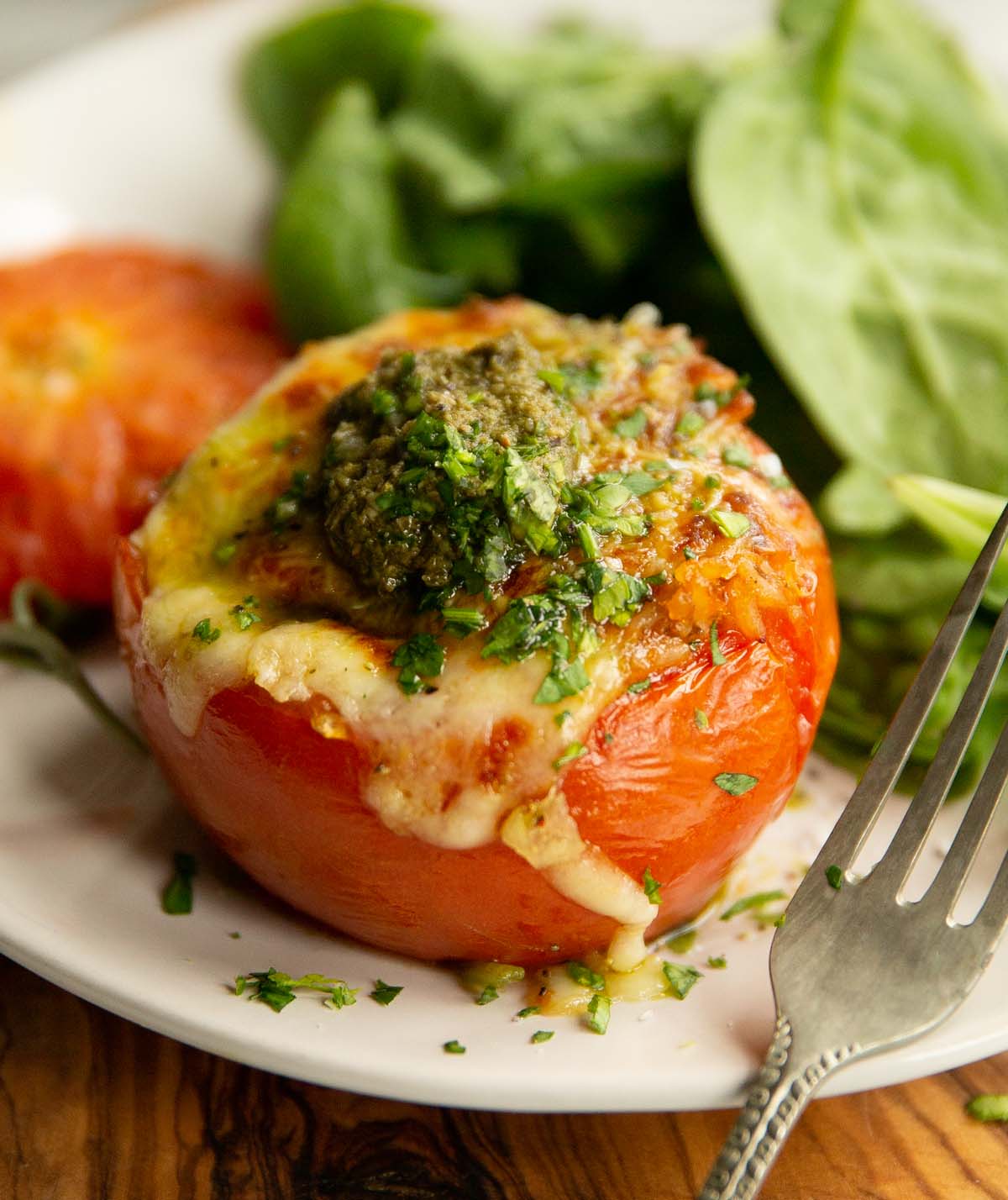 Italian Sausage Stuffed Tomatoes | Don't Go Bacon My Heart