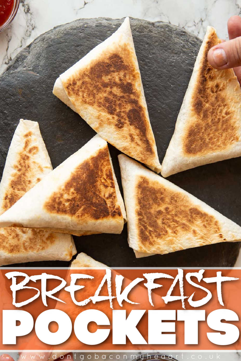 Breakfast Tortilla Pockets | Don't Go Bacon My Heart