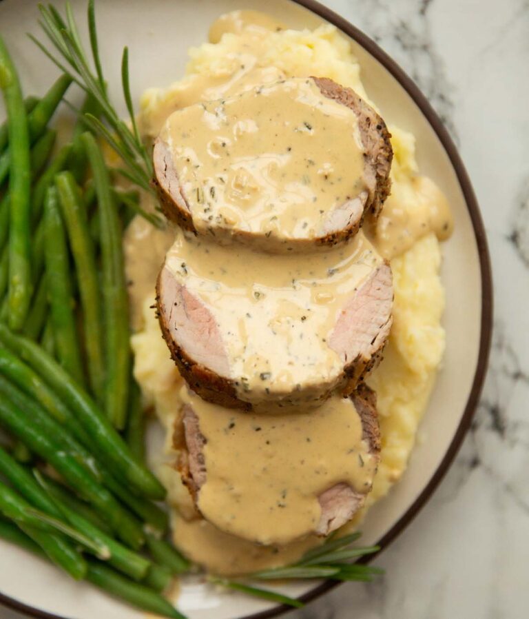 Pork Tenderloin with Mustard Sauce | Don't Go Bacon My Heart