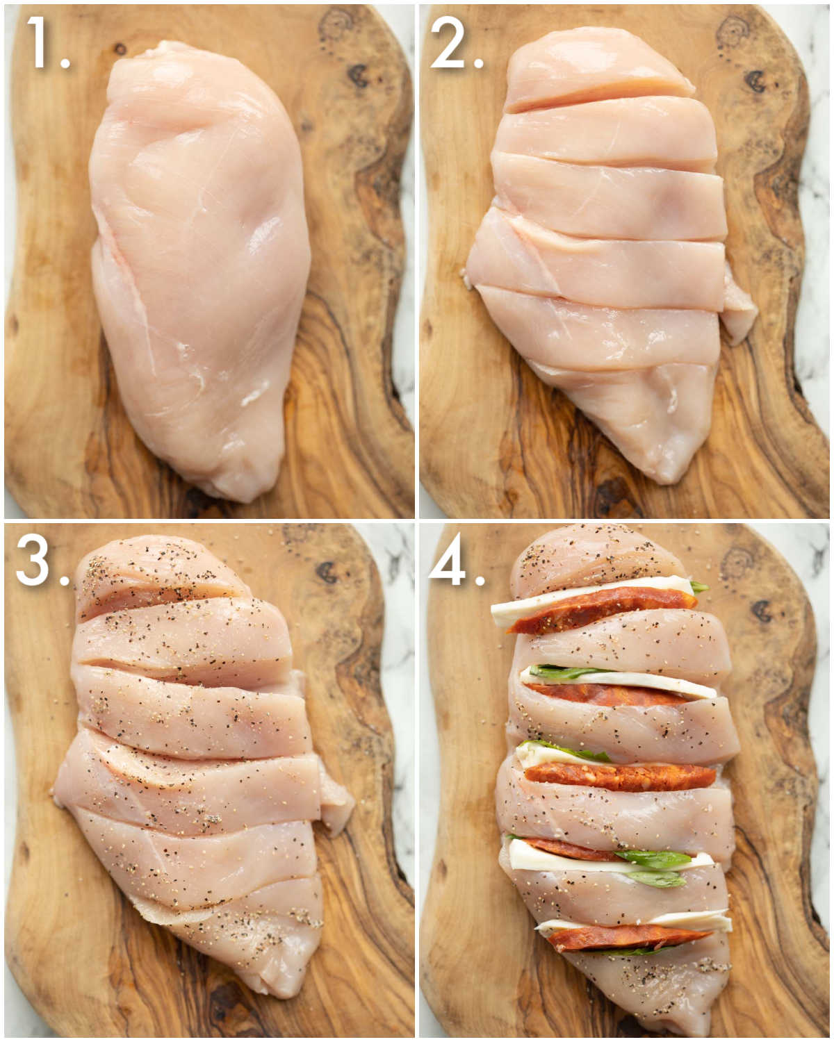 Cheesy Chorizo Hasselback Chicken | Don't Go Bacon My Heart