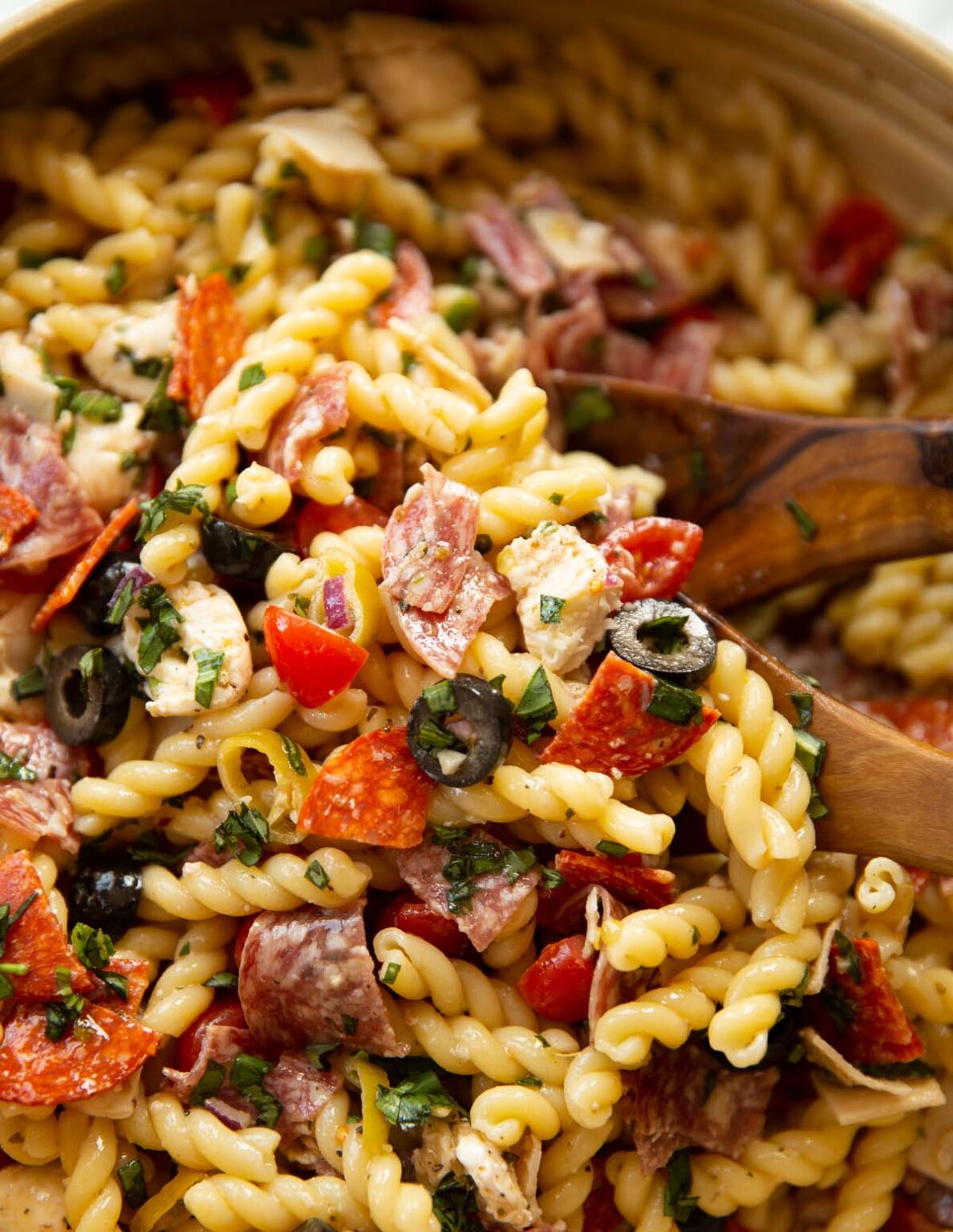 Italian Sub Pasta Salad | Don't Go Bacon My Heart