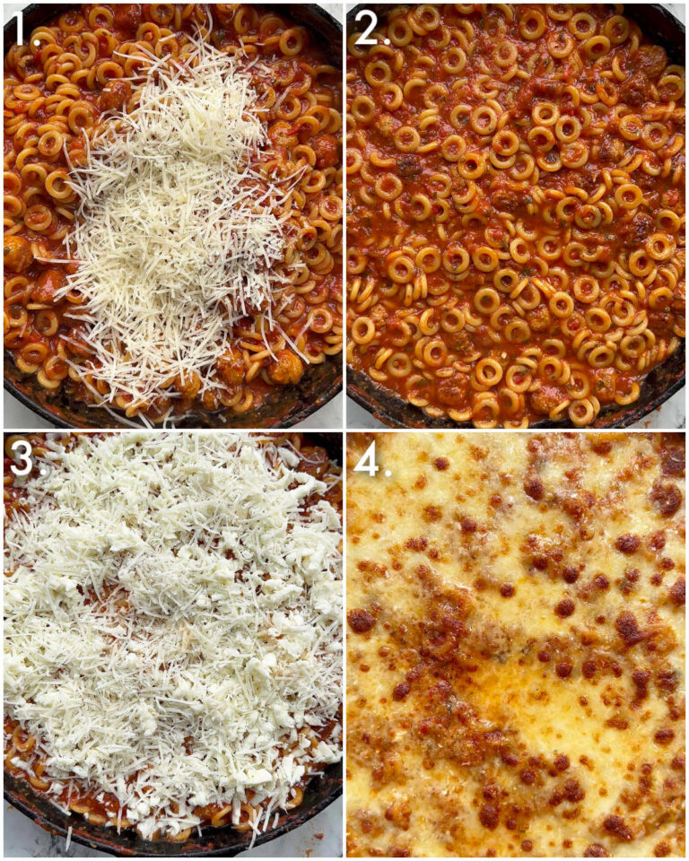 Cheesy Sausage Spaghetti Hoops | Don't Go Bacon My Heart