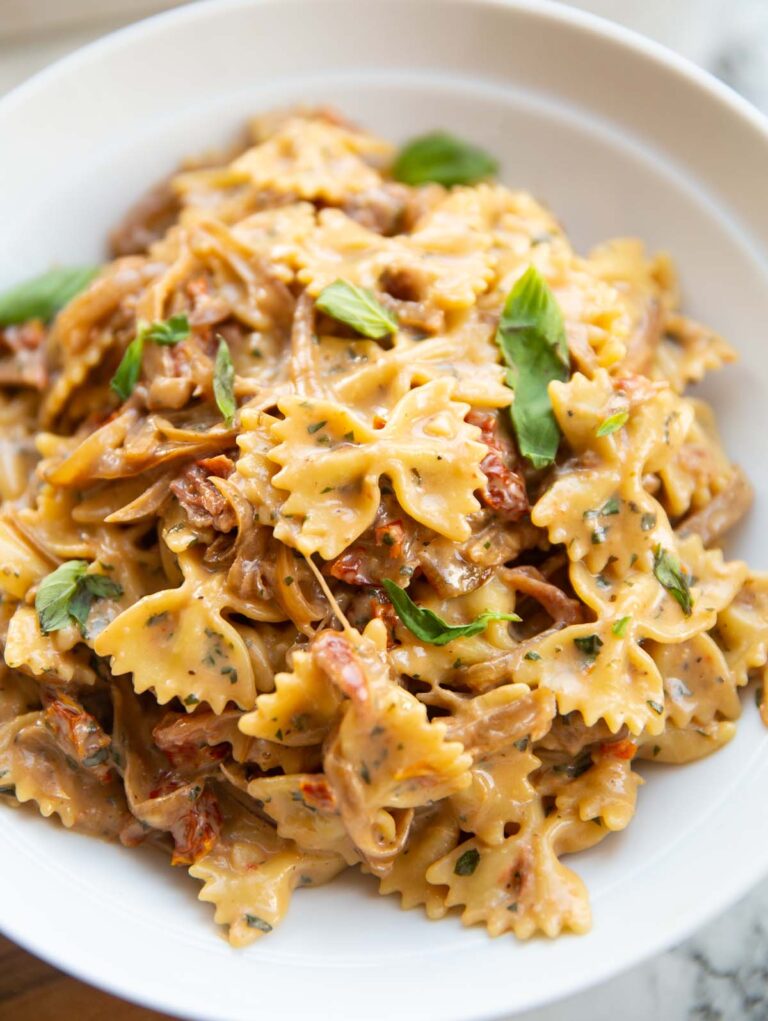 Delicious Caramelised Onion Pasta | Don't Go Bacon My Heart