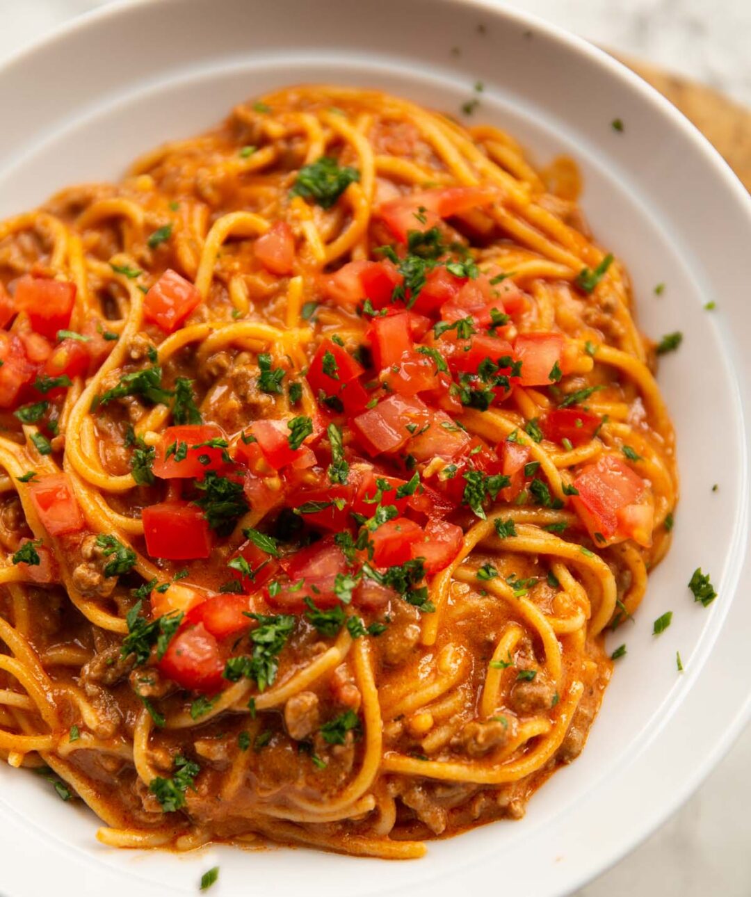 One Pot Taco Spaghetti | Don't Go Bacon My Heart
