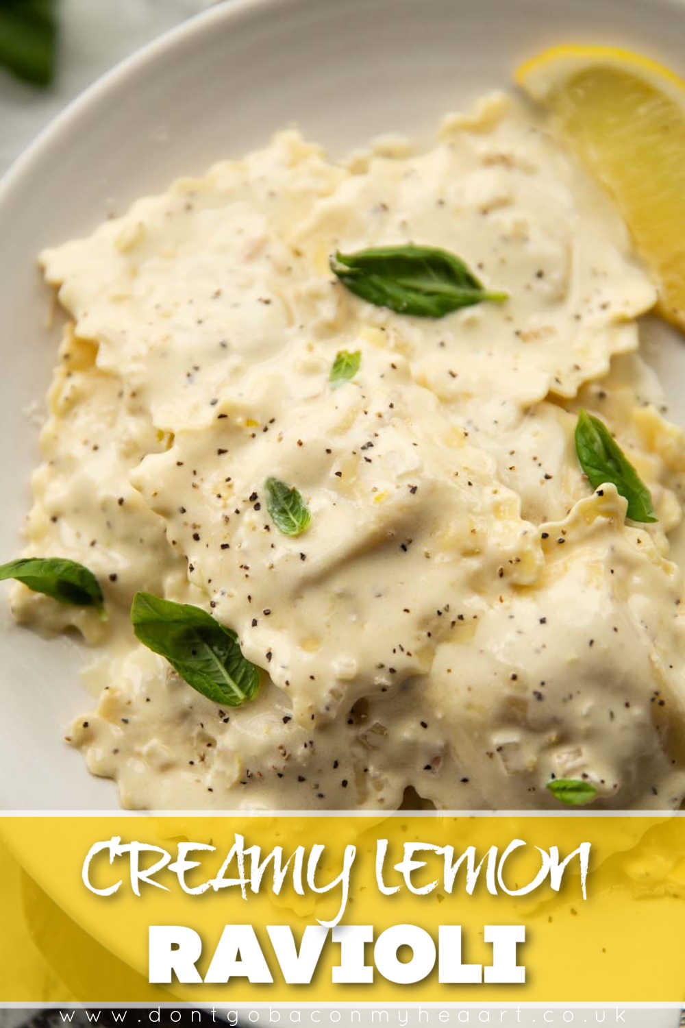 Creamy Lemon Ravioli | Don't Go Bacon My Heart