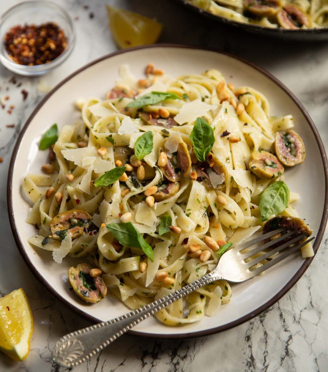 Delicious Olive Pasta | Don't Go Bacon My Heart