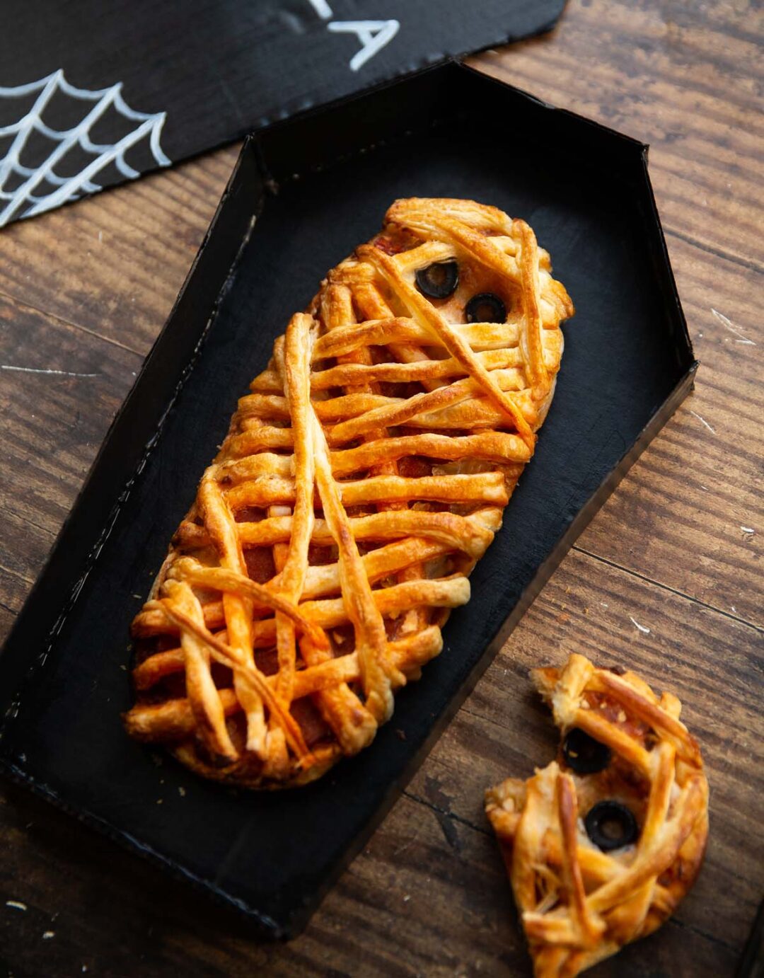 Puff Pastry Pizza Mummies | Don't Go Bacon My Heart