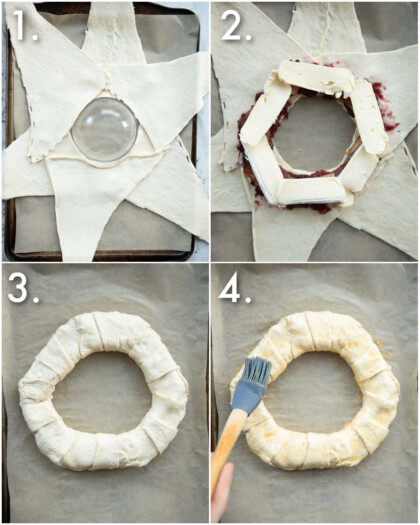 Brie, Bacon & Cranberry Croissant Wreath | Don't Go Bacon My Heart