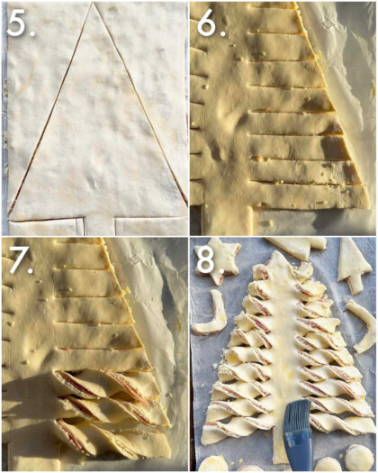 Cheesy Ham Puff Pastry Christmas Tree | Don't Go Bacon My Heart