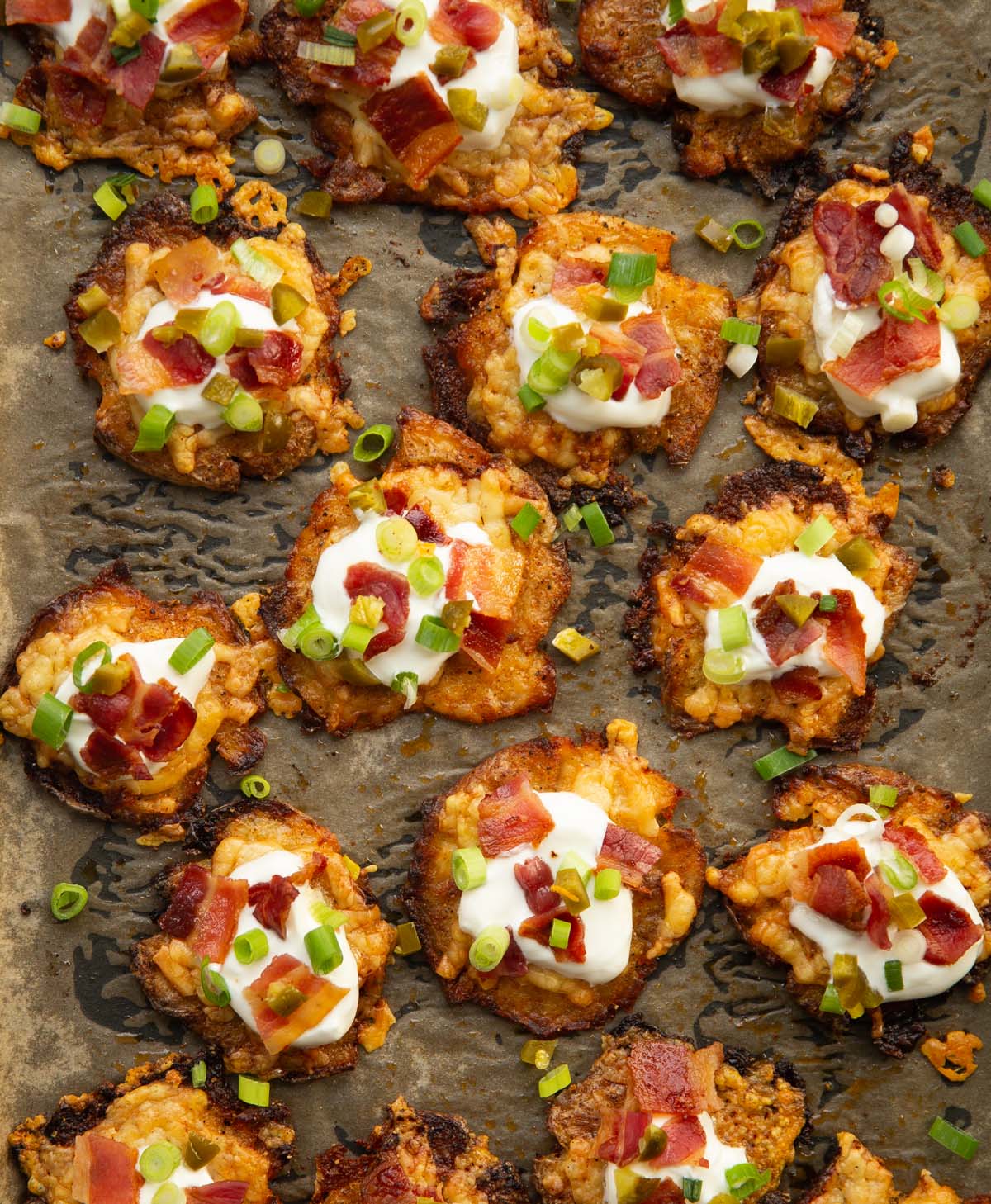 Loaded Smashed Potatoes | Don't Go Bacon My Heart