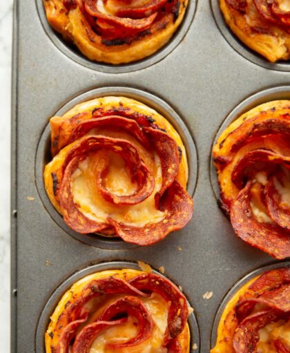 Pepperoni Pizza Roses | Don't Go Bacon My Heart