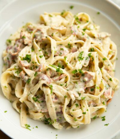 Creamy Bacon Pasta (easy & delicious!) | Don't Go Bacon My Heart