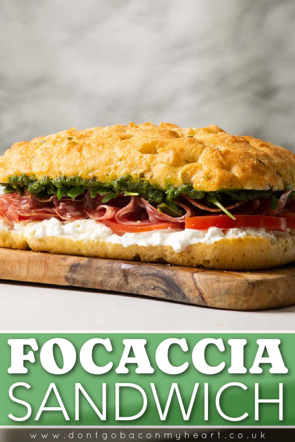 Italian Focaccia Sandwich | Don't Go Bacon My Heart