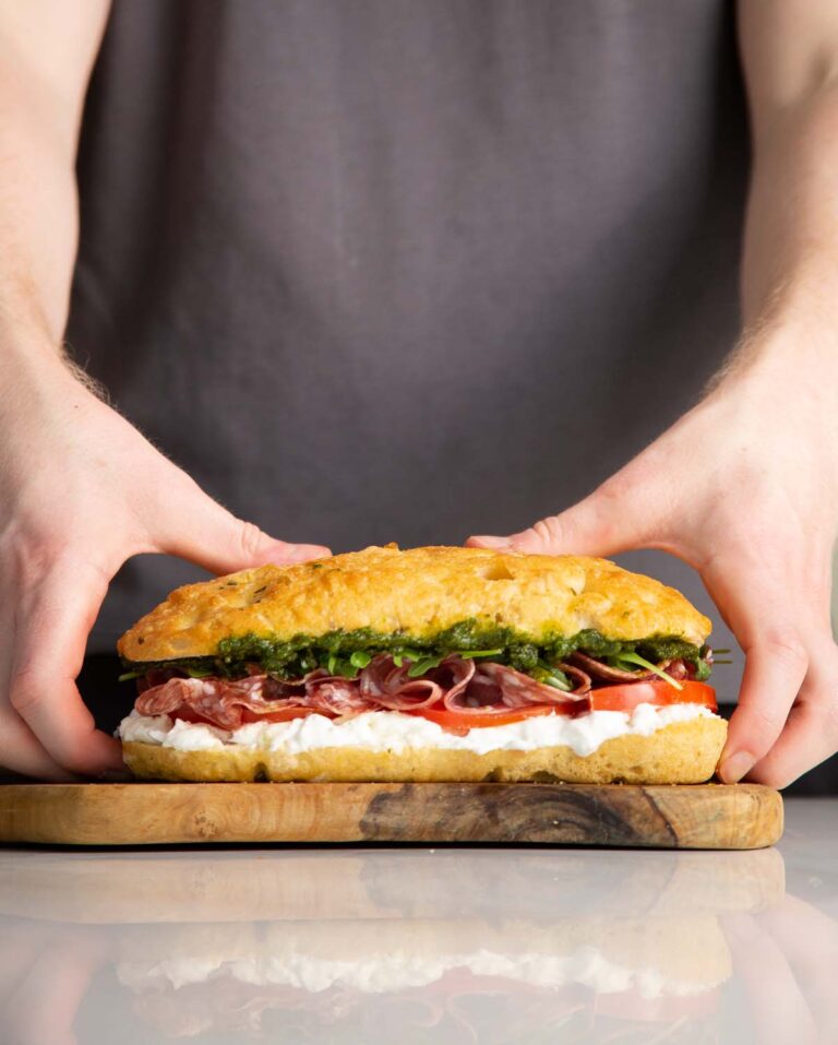 Italian Focaccia Sandwich | Don't Go Bacon My Heart